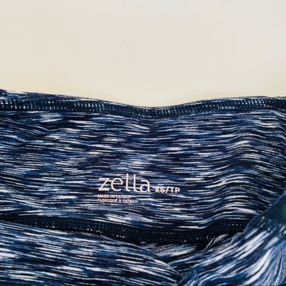 Zella | Pants & Jumpsuits | Zella Navy Blue And White Cropped Yoga ...